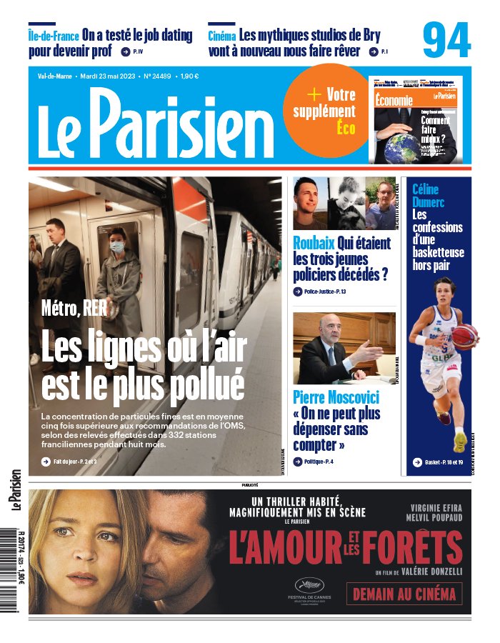 Le Parisien N°20230523 du 23 mai 2023 à télécharger sur iPad