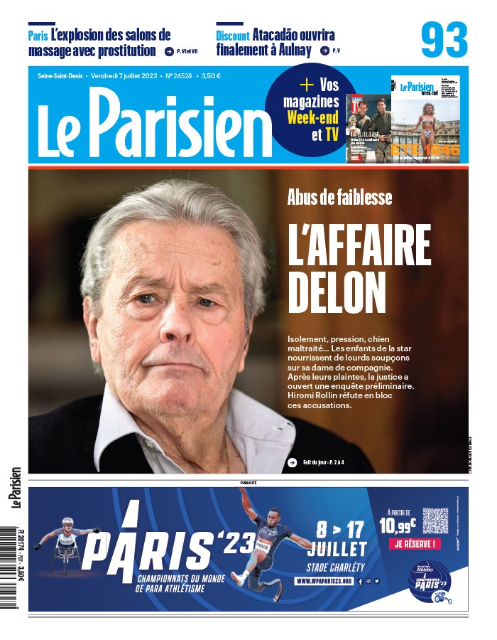 Le Parisien N°20230707 du 07 juillet 2023 à télécharger sur iPad