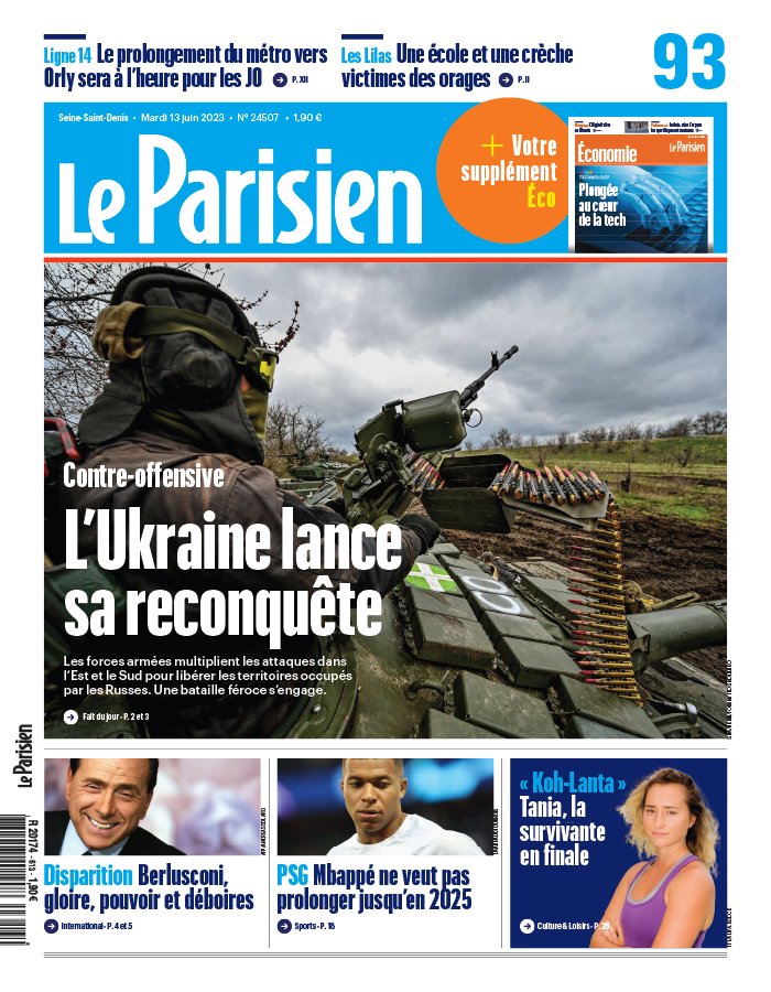Le Parisien N°20230613 du 13 juin 2023 à télécharger sur iPad