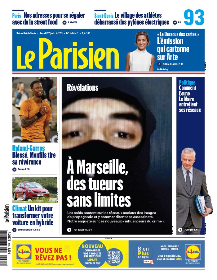 Le Parisien N°20230601 du 01 juin 2023 à télécharger sur iPad