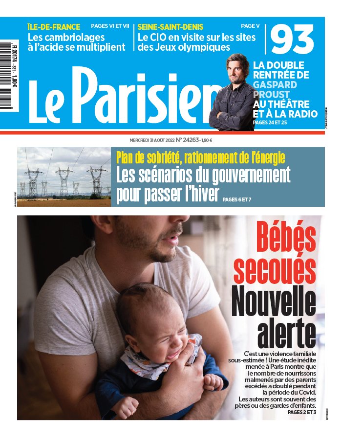 Le Parisien N°20220831 du 31 août 2022 à télécharger sur iPad
