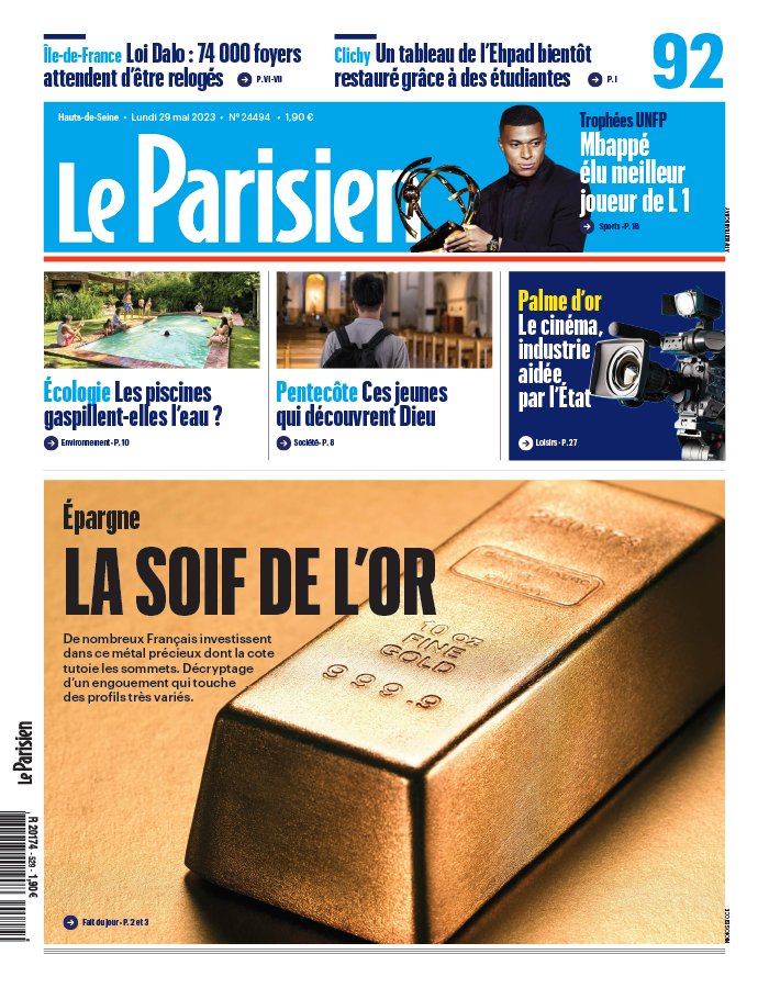Le Parisien N°20230529 du 29 mai 2023 à télécharger sur iPad