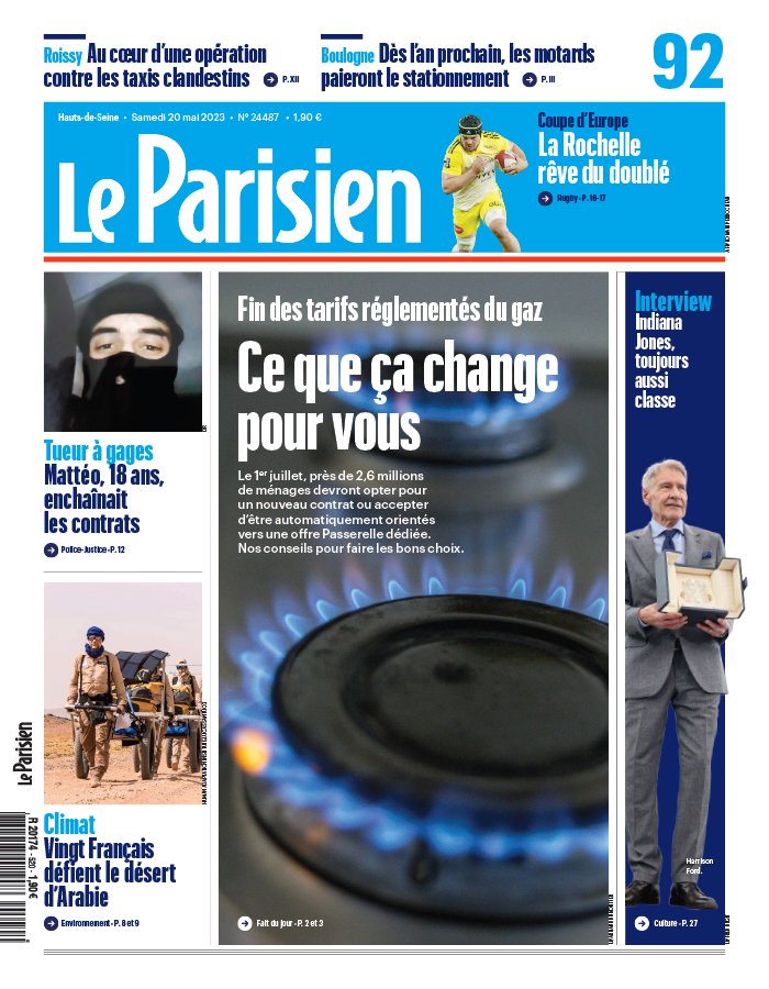 Le Parisien N°20230520 du 20 mai 2023 à télécharger sur iPad