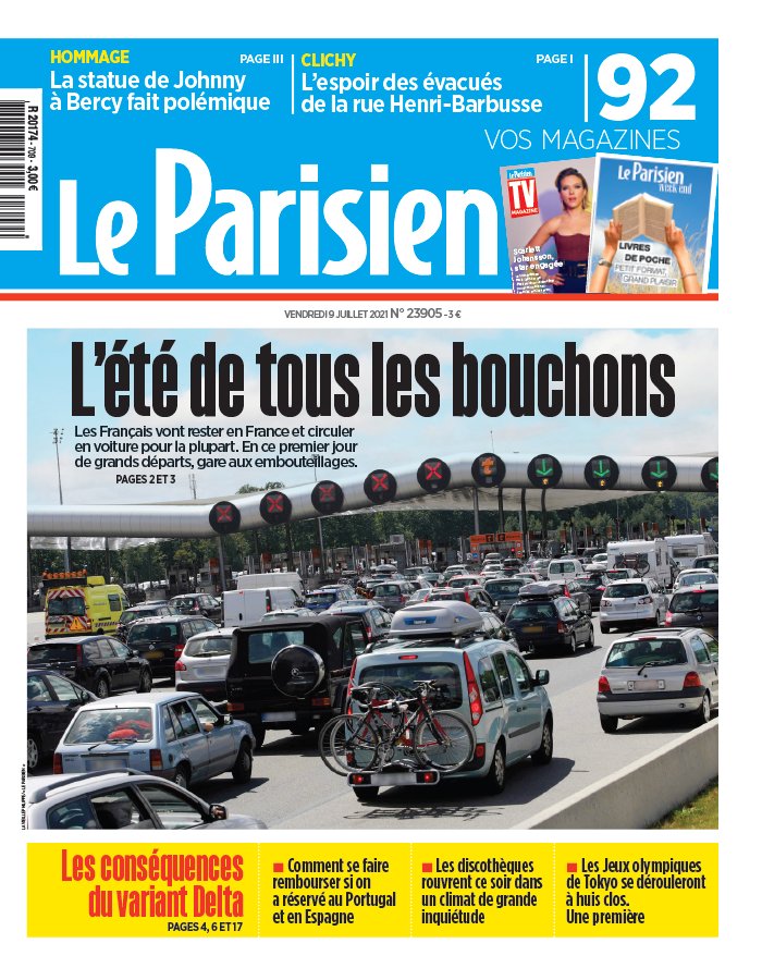 Le Parisien N°20210709 du 09 juillet 2021 à télécharger sur iPad