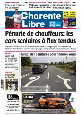 Charente Libre N°24147 du 30 août 2022 à télécharger sur iPad