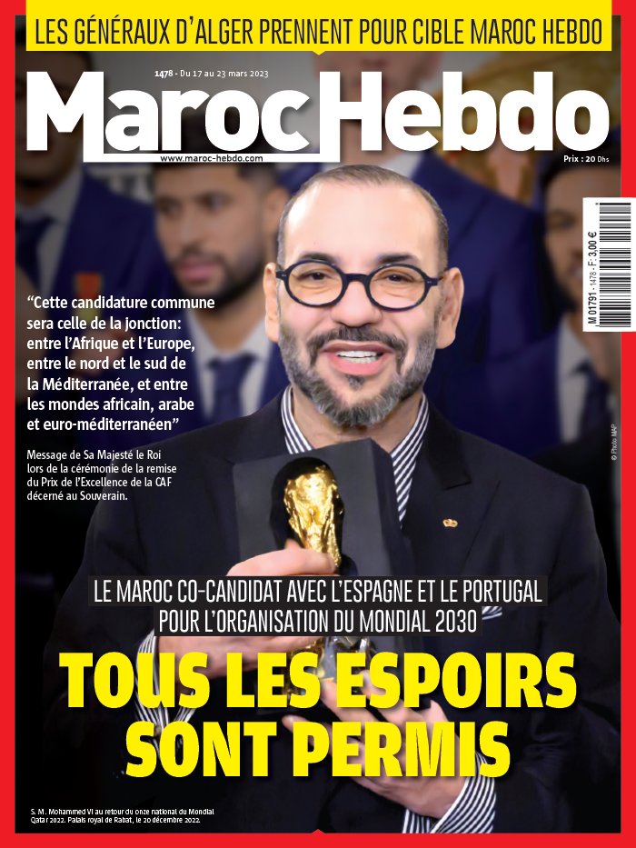 Maroc Hebdo N°1478 du 17 mars 2023 à télécharger sur iPad