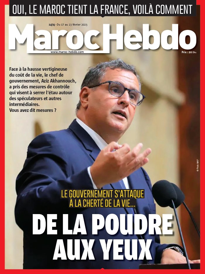 Maroc Hebdo N°1474 du 17 février 2023 à télécharger sur iPad