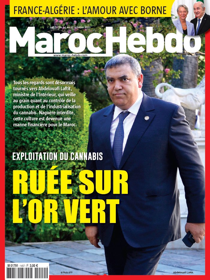Maroc Hebdo N°1457 du 14 octobre 2022 à télécharger sur iPad