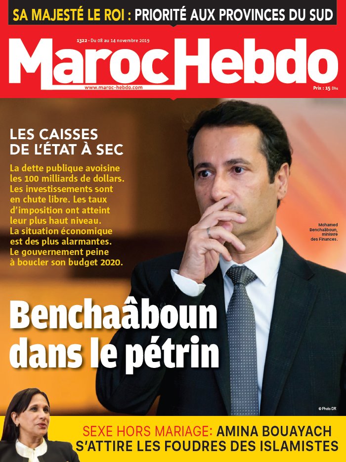 Maroc Hebdo N°1322 du 08 novembre 2019 à télécharger sur iPad