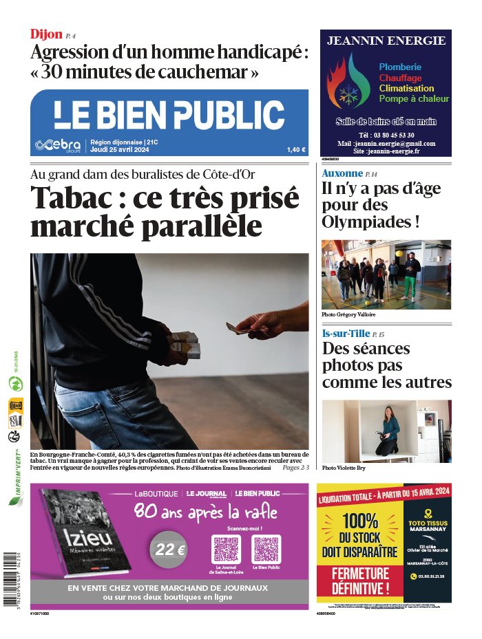 Le Bien Public N°20240425 du 25 avril 2024 à télécharger sur iPad