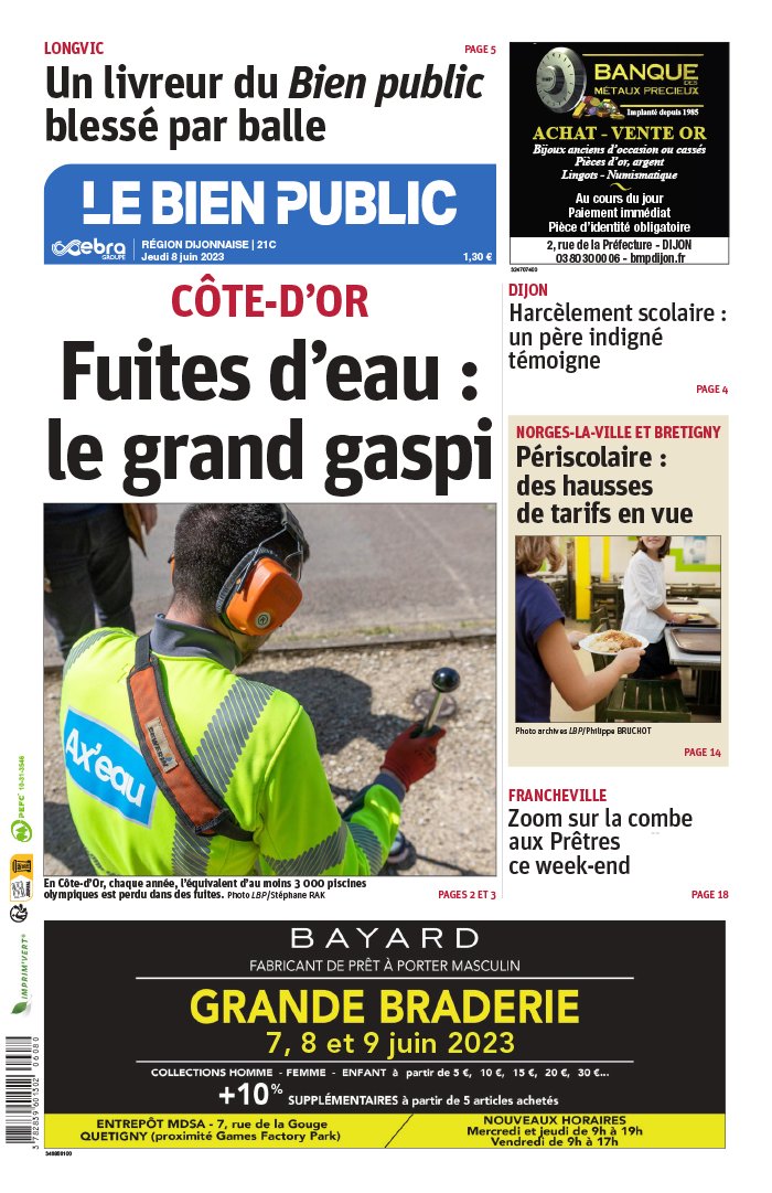 Le Bien Public N°20230608 du 08 juin 2023 à télécharger sur iPad