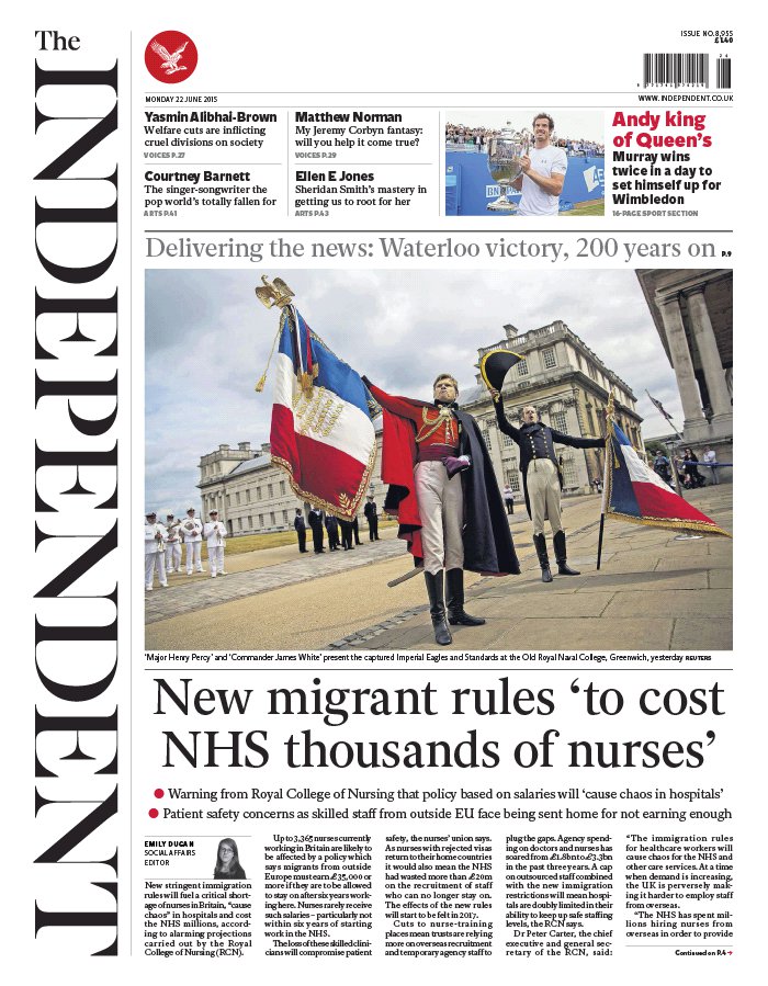 The Independent N°20150622 du 22 juin 2015 à télécharger sur iPad