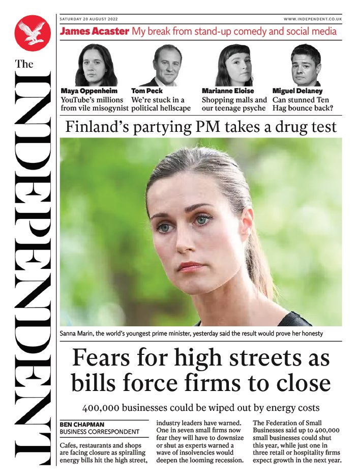 The Independent N°20220820 du 20 août 2022 à télécharger sur iPad