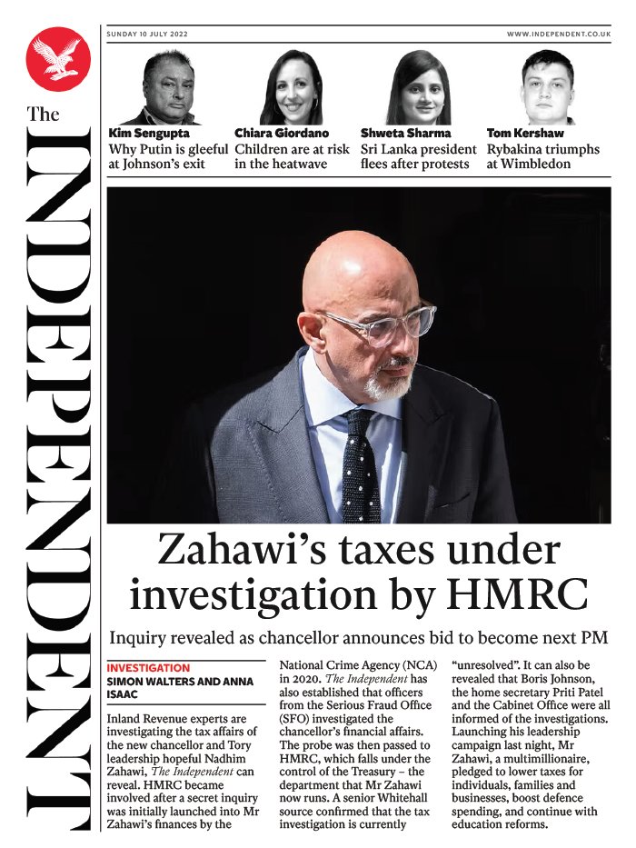 The Independent N°20220710 du 10 juillet 2022 à télécharger sur iPad