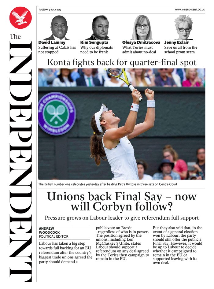 The Independent N°20190709 du 09 juillet 2019 à télécharger sur iPad