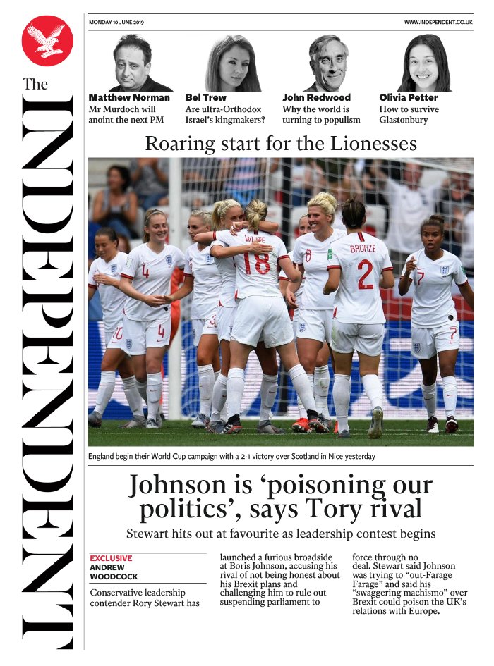 The Independent N°20190610 du 10 juin 2019 à télécharger sur iPad