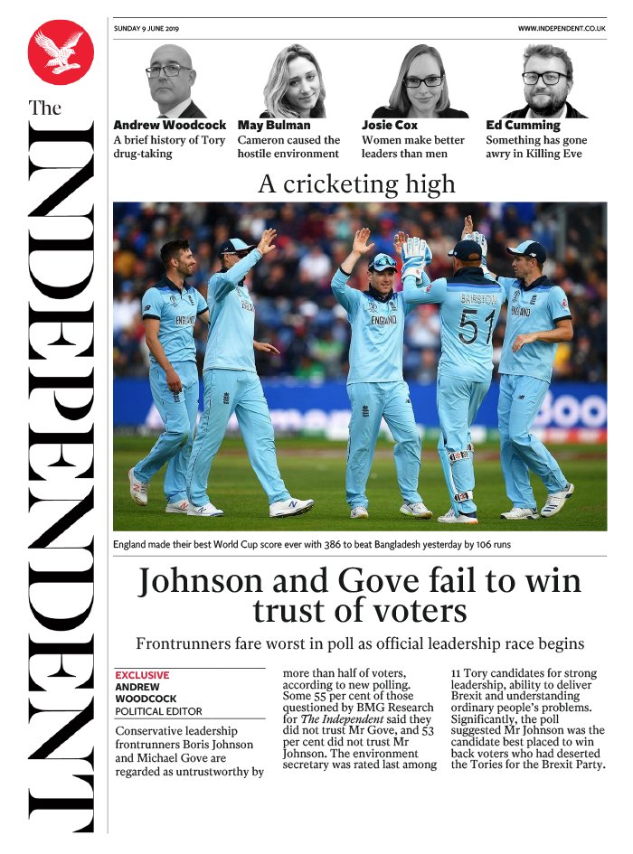 The Independent N°20190609 du 09 juin 2019 à télécharger sur iPad