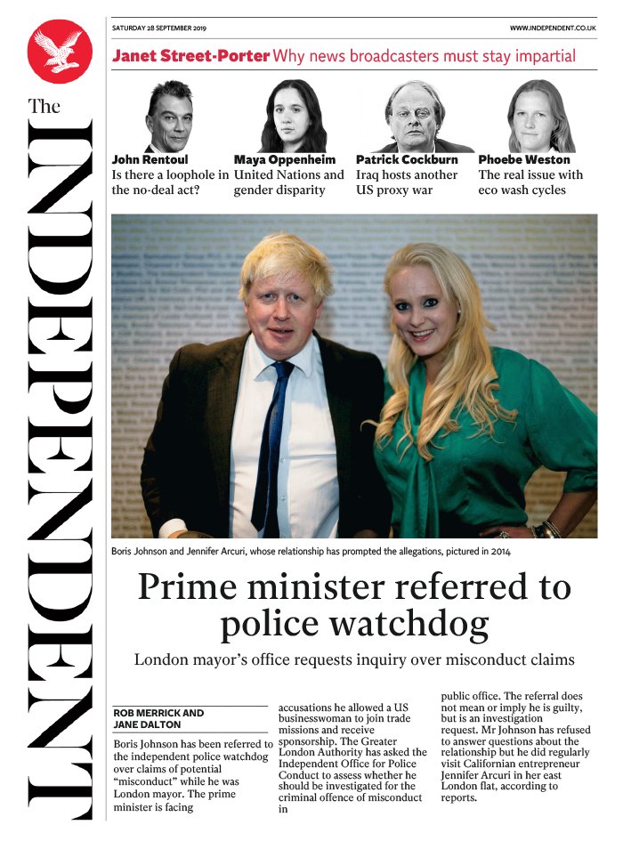 The Independent N°20190928 du 28 septembre 2019 à télécharger sur iPad