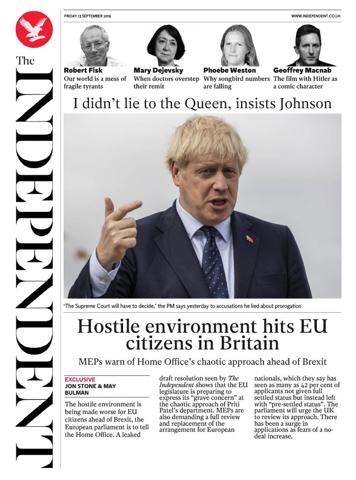 The Independent N°20190913 du 13 septembre 2019 à télécharger sur iPad