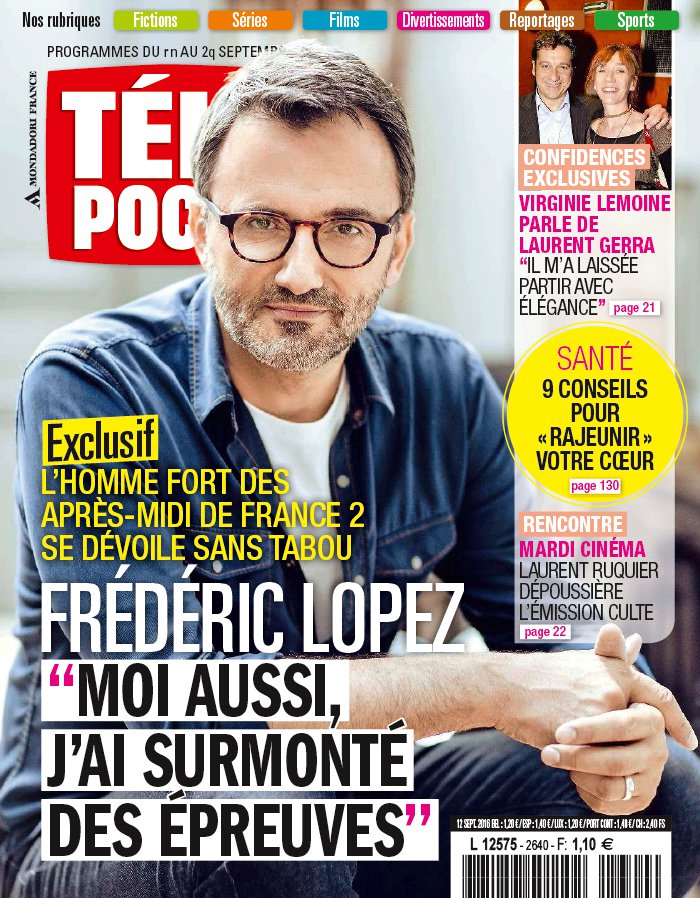 Télé Poche N°2640 du 12 septembre 2016 à télécharger sur iPad
