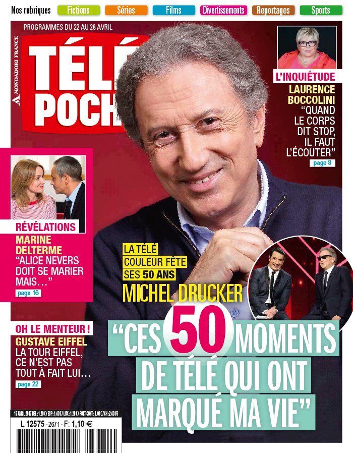 Télé Poche N°2671 du 17 avril 2017 à télécharger sur iPad