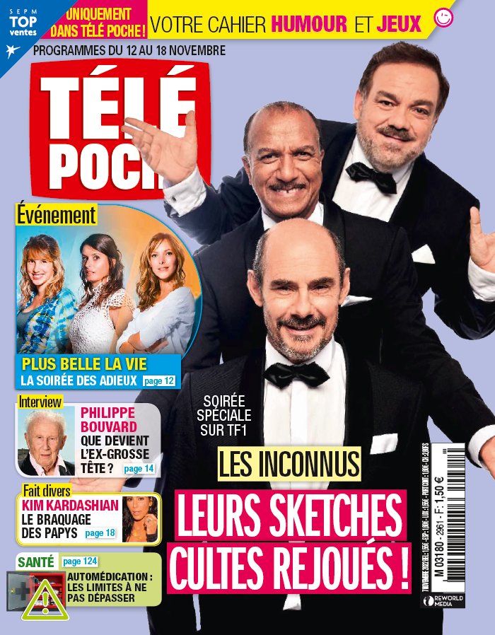 Télé Poche N°2961 du 07 novembre 2022 à télécharger sur iPad
