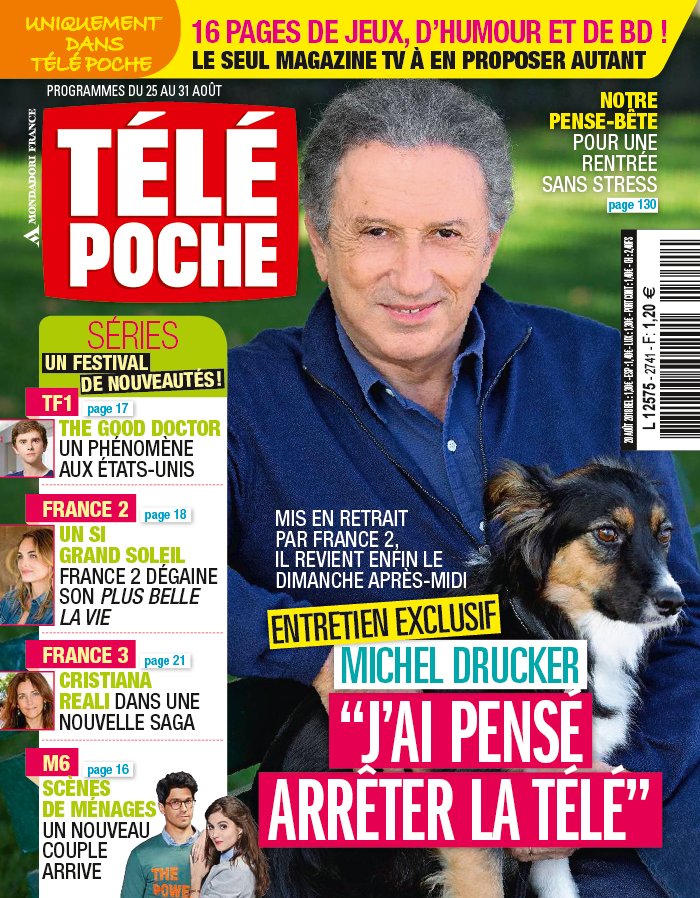 Télé Poche N°2741 du 20 août 2018 à télécharger sur iPad