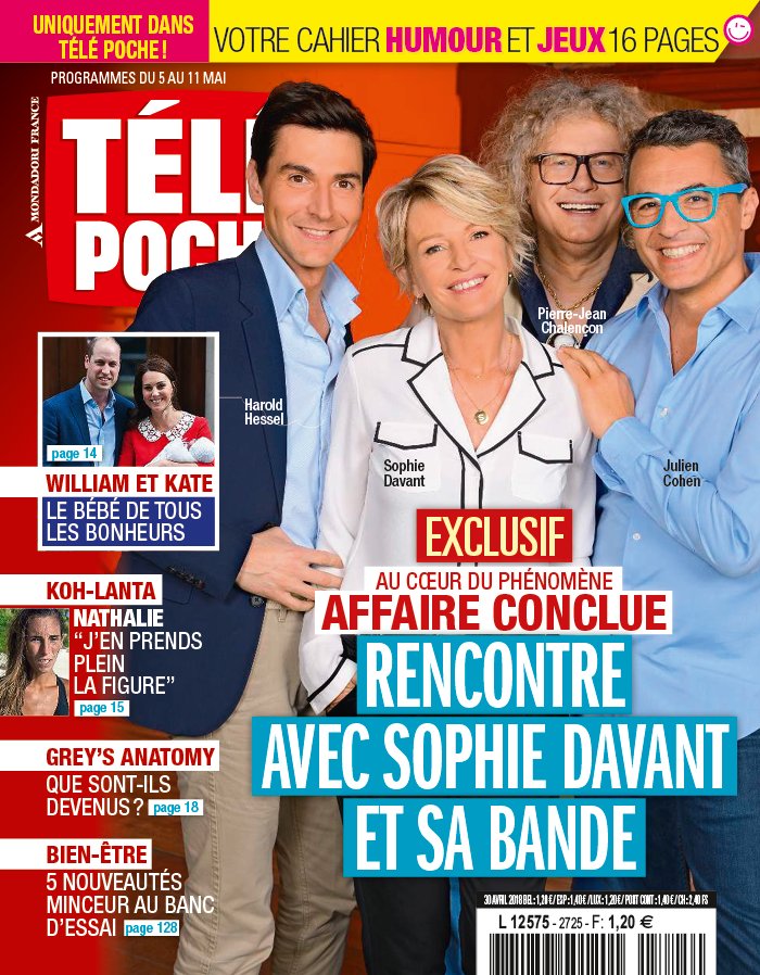 Télé Poche N°2725 du 30 avril 2018 à télécharger sur iPad