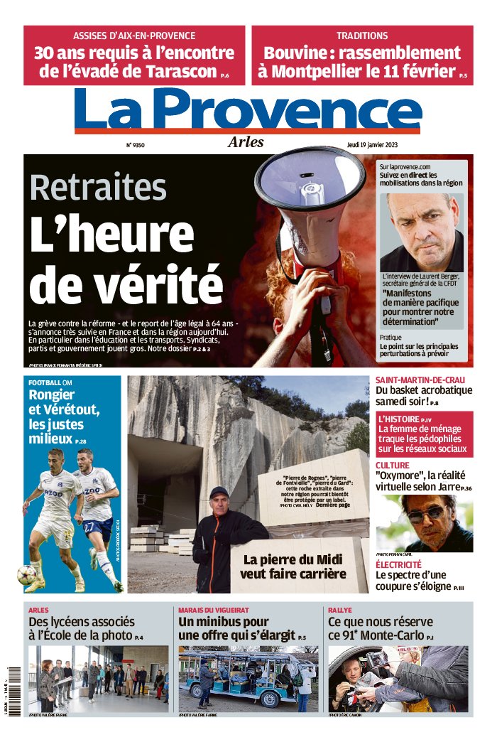 La Provence N°20230119 du 19 janvier 2023 à télécharger sur iPad