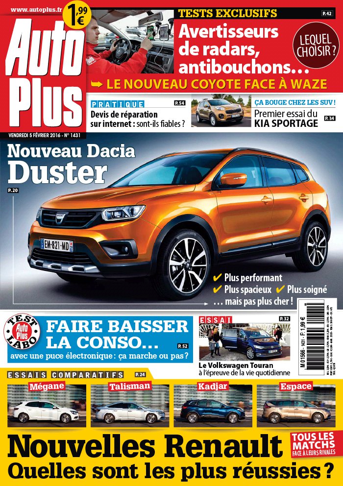 Auto Plus N°1431 du 05 février 2016 à télécharger sur iPad