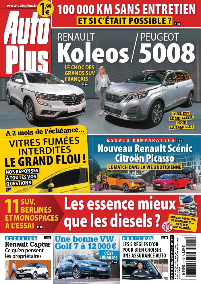 Auto Plus N°1470 du 04 novembre 2016 à télécharger sur iPad