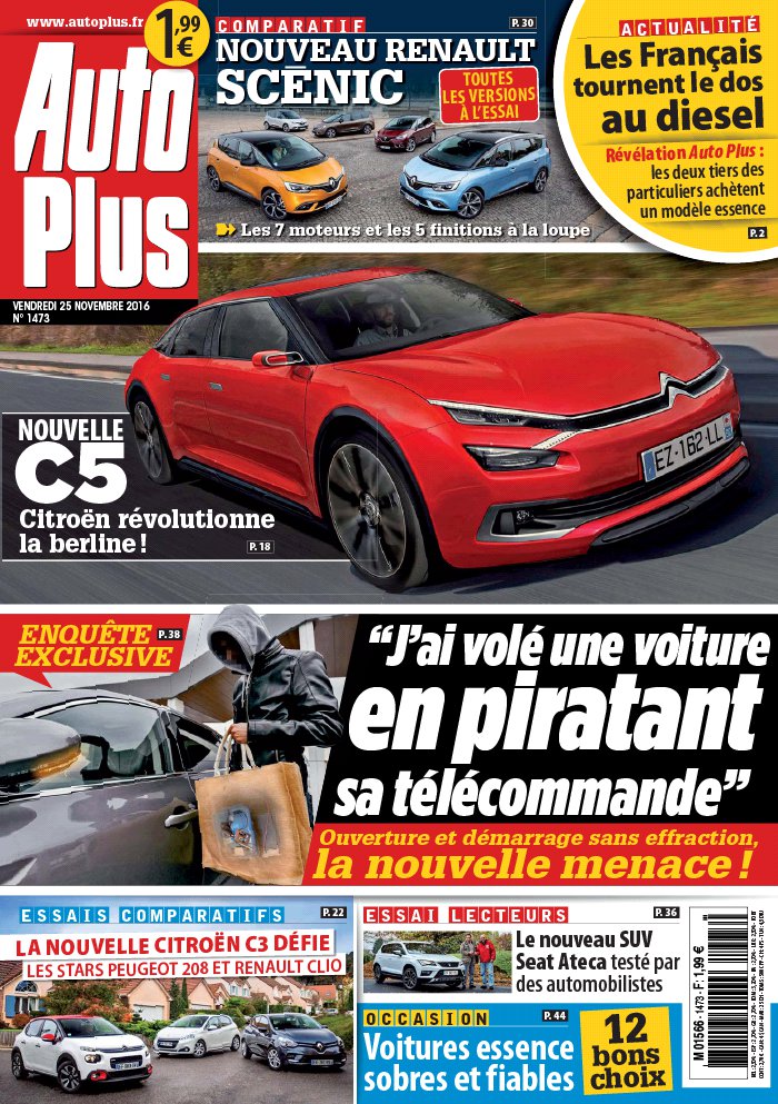 Auto Plus N°1473 du 25 novembre 2016 à télécharger sur iPad