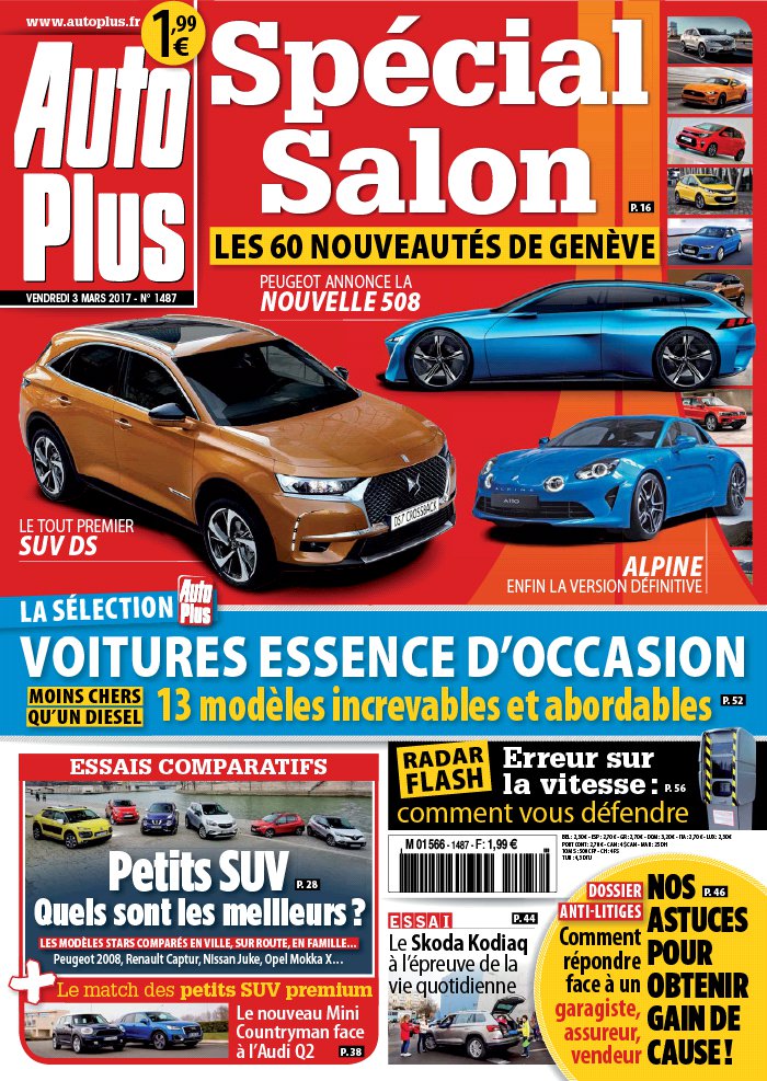 Auto Plus N°1487 du 03 mars 2017 à télécharger sur iPad