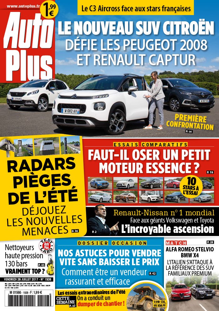 Auto Plus N°1508 du 28 juillet 2017 à télécharger sur iPad