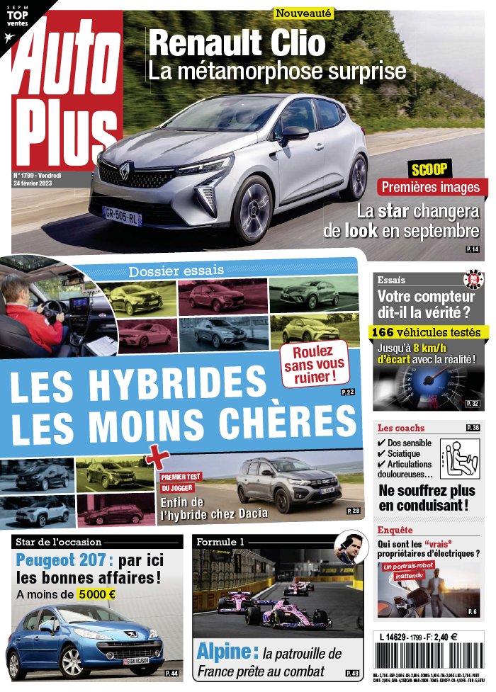 Auto Plus N°1799 du 24 février 2023 à télécharger sur iPad