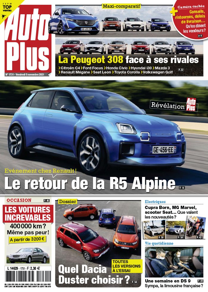 Auto Plus N°1731 du 05 novembre 2021 à télécharger sur iPad