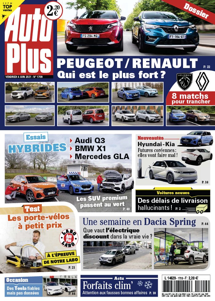 Auto Plus N°1709 du 04 juin 2021 à télécharger sur iPad
