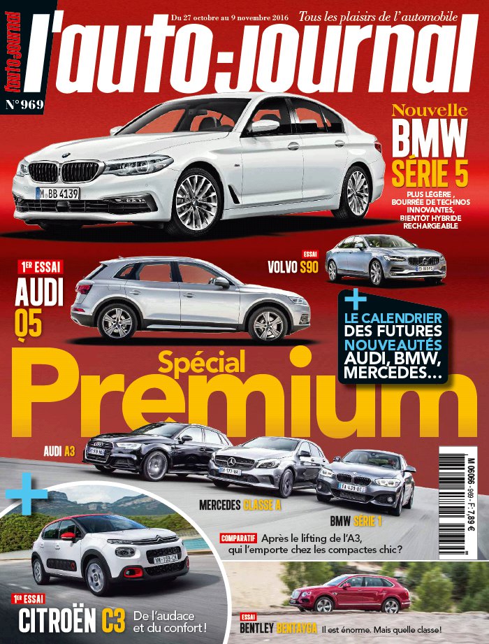 L'Auto Journal N°969 du 27 octobre 2016 à télécharger sur iPad