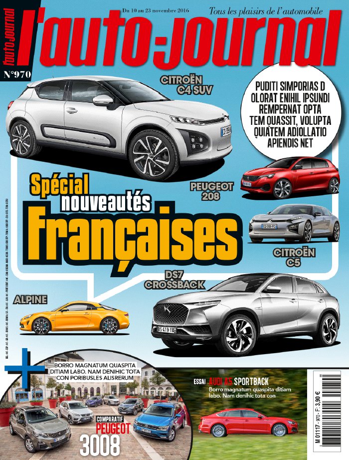 L'Auto Journal N°970 du 10 novembre 2016 à télécharger sur iPad
