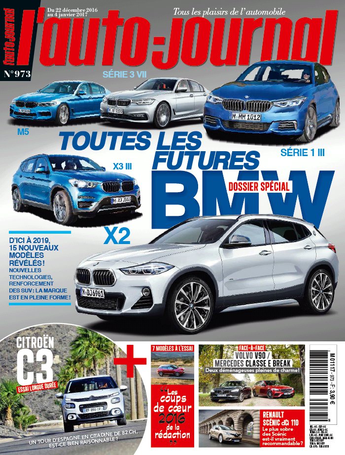 L'Auto Journal N°973 du 22 décembre 2016 à télécharger sur iPad