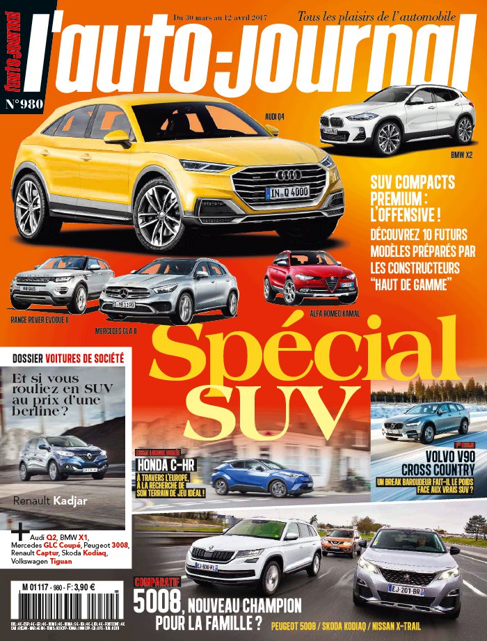 L'Auto Journal N°980 du 30 mars 2017 à télécharger sur iPad
