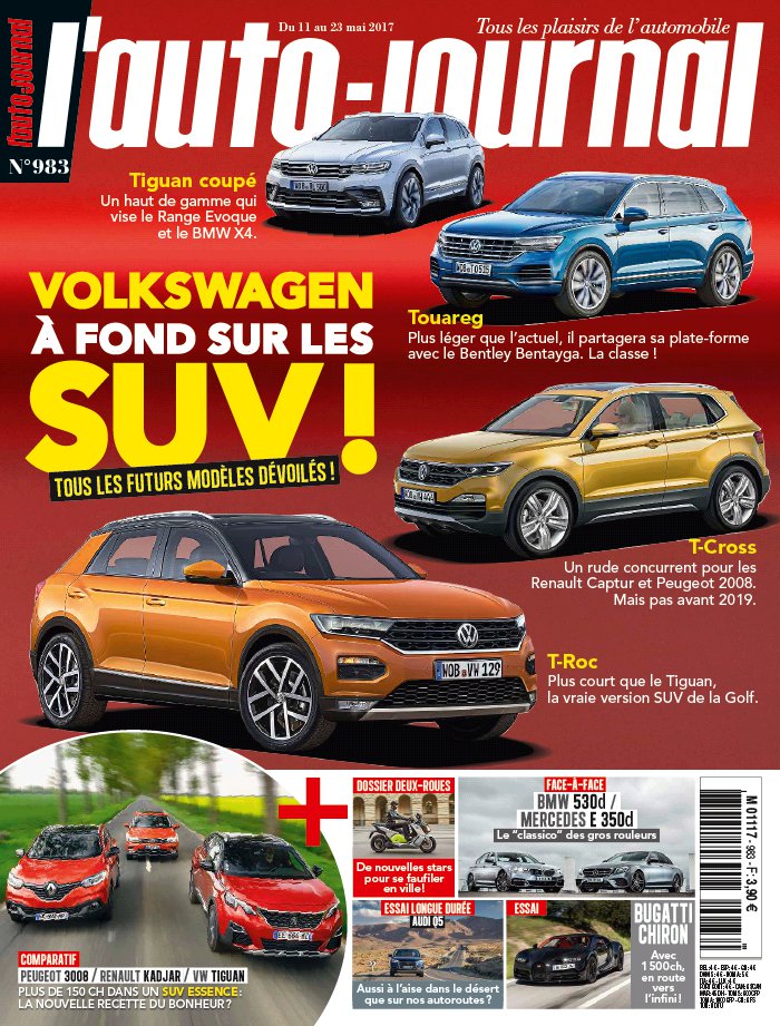 L'Auto Journal N°983 du 11 mai 2017 à télécharger sur iPad
