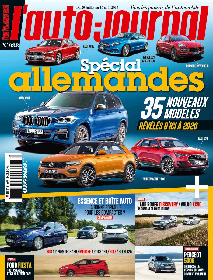 L'Auto Journal N°988 du 20 juillet 2017 à télécharger sur iPad