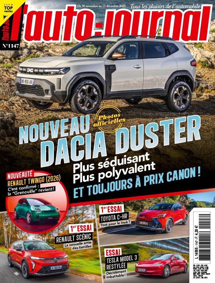 L'Auto Journal N°1147 du 30 novembre 2023 à télécharger sur iPad