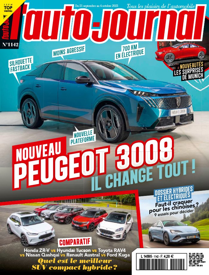L'Auto Journal N°1142 du 21 septembre 2023 à télécharger sur iPad