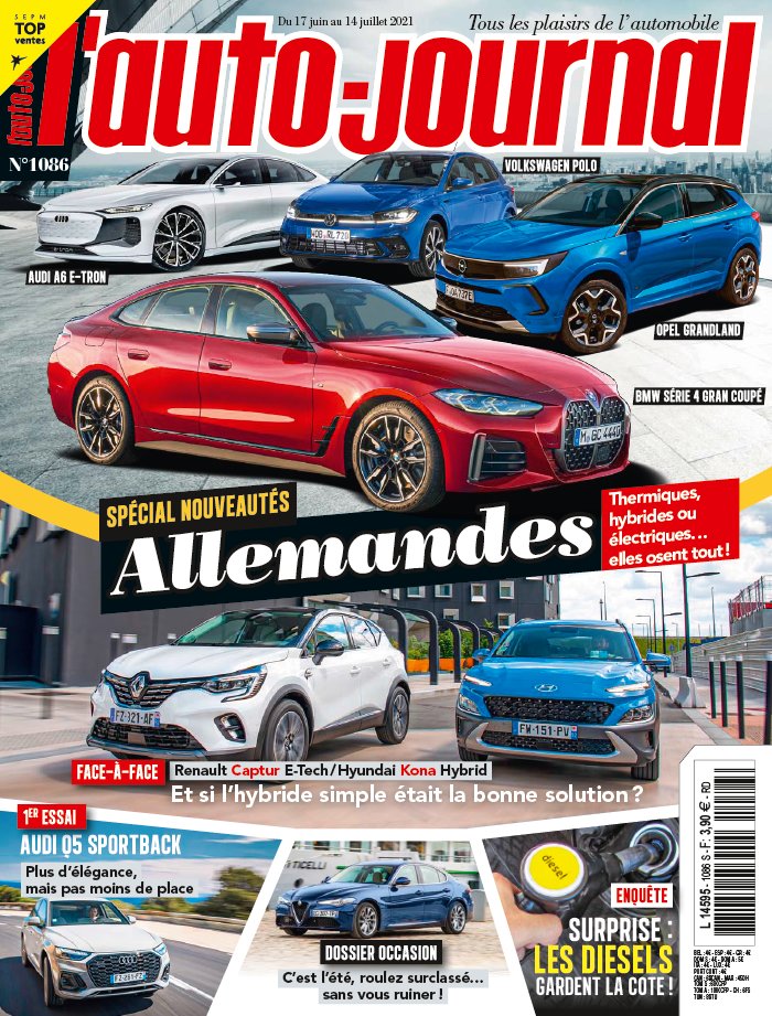 L'Auto Journal N°1086 du 17 juin 2021 à télécharger sur iPad