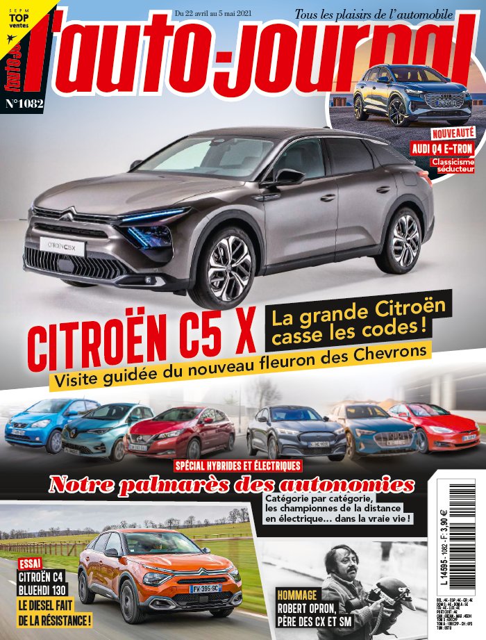 L'Auto Journal N°1082 du 22 avril 2021 à télécharger sur iPad