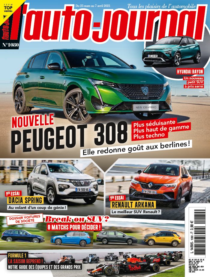L'Auto Journal N°1080 du 25 mars 2021 à télécharger sur iPad