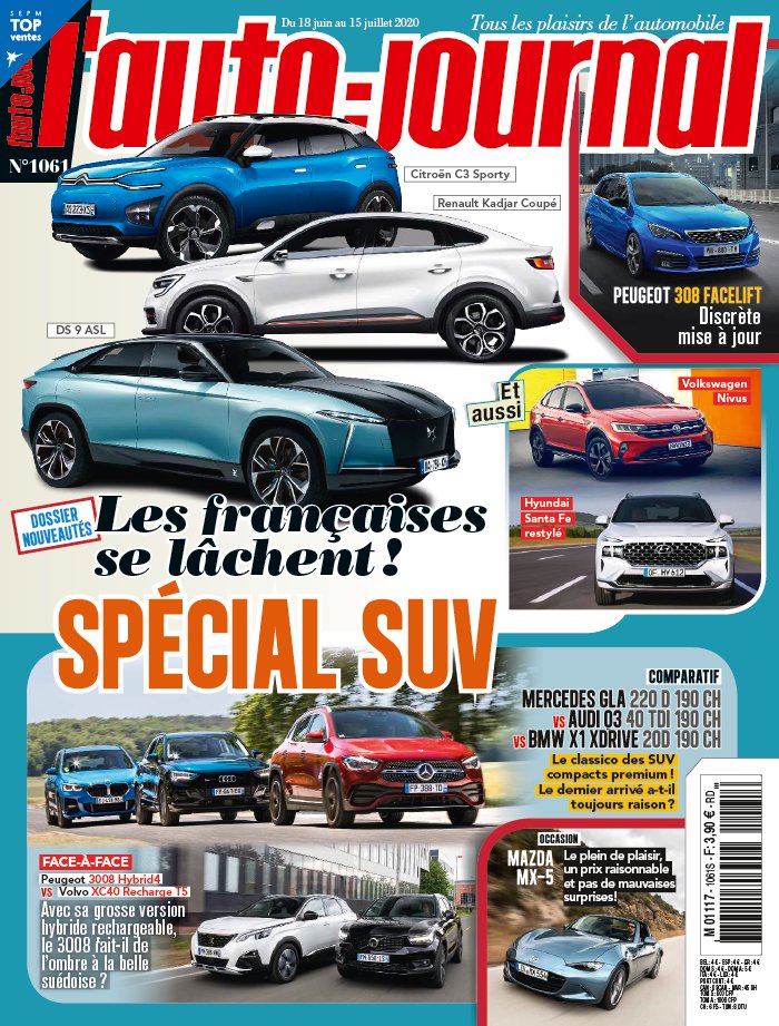 L'Auto Journal N°1061 du 18 juin 2020 à télécharger sur iPad