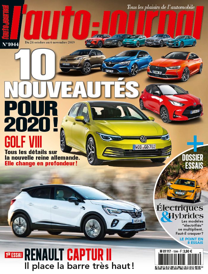 L'Auto Journal N°1044 du 25 octobre 2019 à télécharger sur iPad